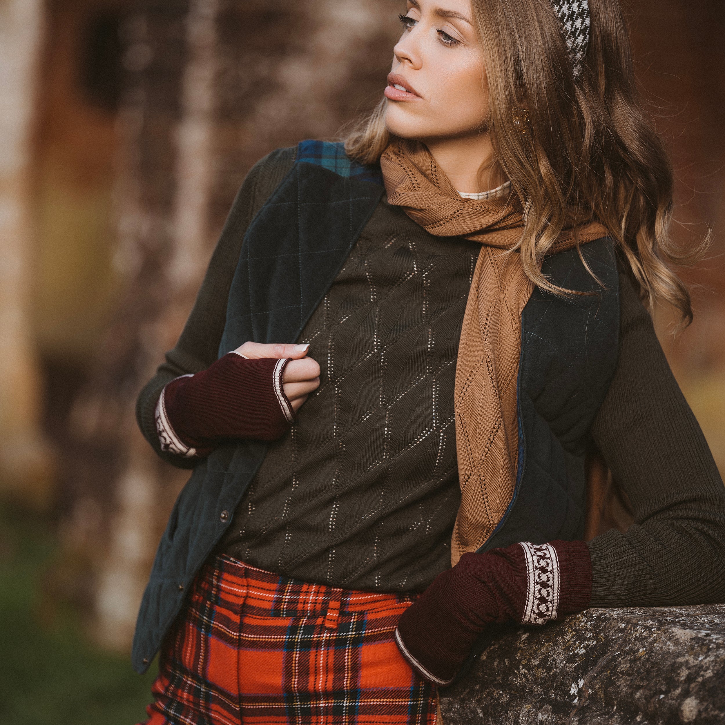 Handwarmers: Country Merino Wool Fingerless Gloves – Waring Brooke